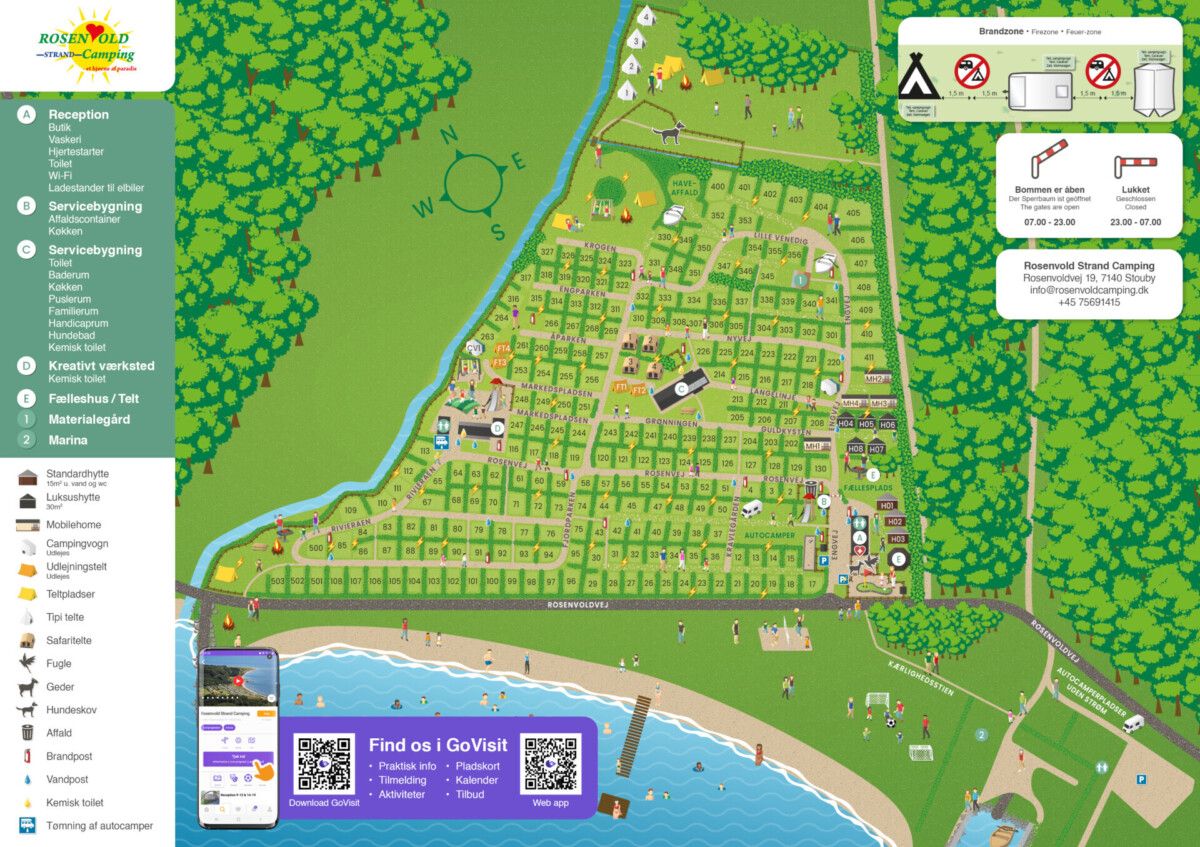 Rosenvold Strand Camping | Extraordinary camping with Vodatent