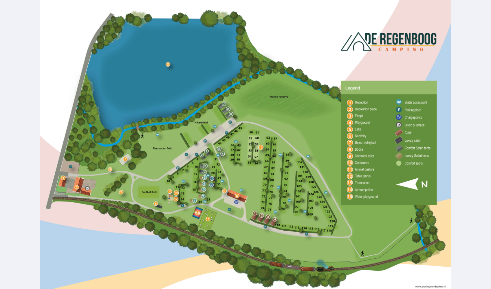 Camping de Regenboog | Book now at Vodatent